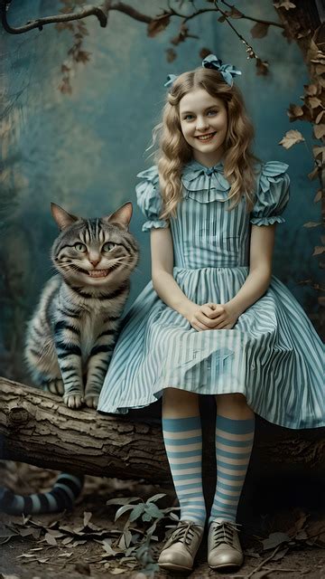 Download Ai Generated Alice In Wonderland Cheshire Cat Royalty Free