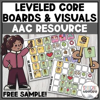 AAC Core Board FREEBIE By Speechie Adventures Teachers Pay Teachers