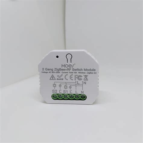 สนคามอสอง Tuya Zigbee RF433MHz Switch Module 2 Gang สวตชโมดลเปดปด Zigbee และสญญาณ