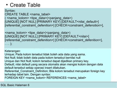 Pertemuan 5 Sql Basic Ppt