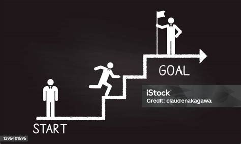 목표에 도달하는 사업가칠판에 손 그리기벡터 일러스트 레이 션 산봉우리에 대한 스톡 벡터 아트 및 기타 이미지 산봉우리 위로 이동 화살표 Istock