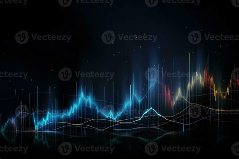 Abstract Background With A Graph Line Generative AI Stock Photo At Vecteezy