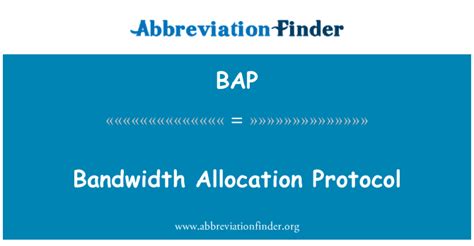Bap Stands For Bandwidth Allocation Protocol Abbreviation Finder