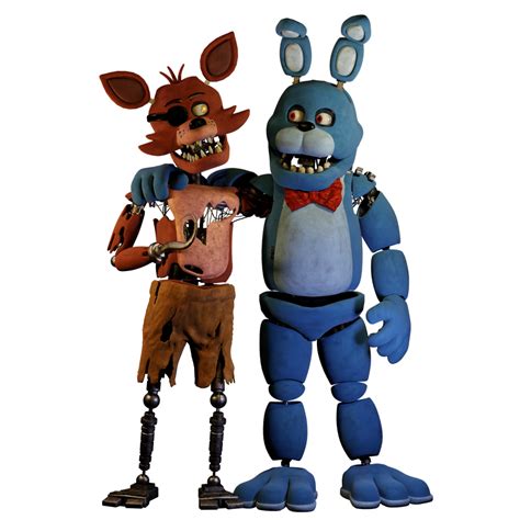 Fnaf Movie Render Foxy And Bonnie By Mysteriouspoggers12 On Deviantart