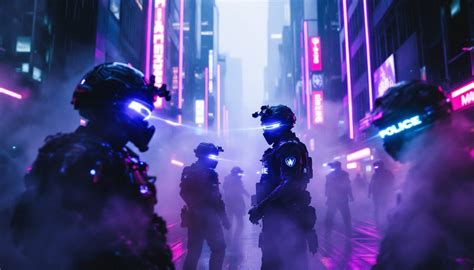 Free Neon Police Patrol Image Cyberpunk Neon Police Download At