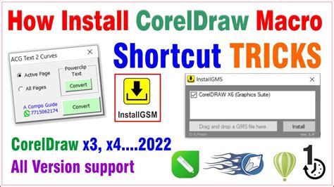 How To Install Macro In Coreldraw Shortcut Tricks Youtube
