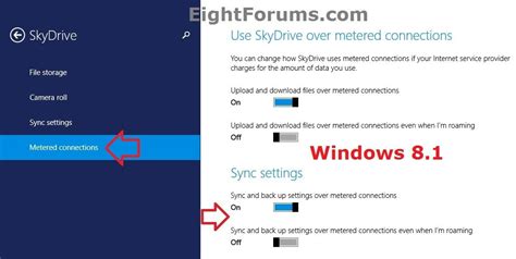 Metered Internet Connections For Sync Settings Turn On Or Off Windows 8 Help Forums