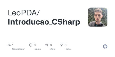 Github Leopda Introducao Csharp