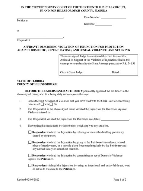 Fillable Online Affidavit Of Violation Packet Fax Email Print Pdffiller