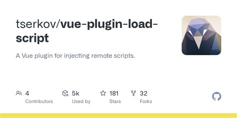 Github Tserkovvue Plugin Load Script A Vue Plugin For Injecting Remote Scripts