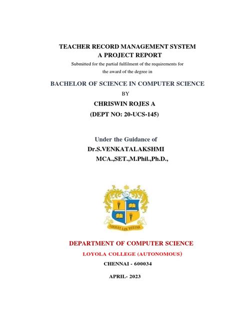 Teacher Record Management System Pdf Software Testing Php