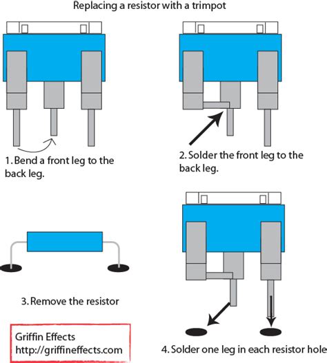 Replace A Resistor With A Trimmer Griffin Effects