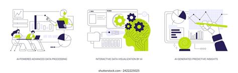 Ai Powered Data Analysis Abstract Concept Vector Stock Vector Royalty Free 2411028669