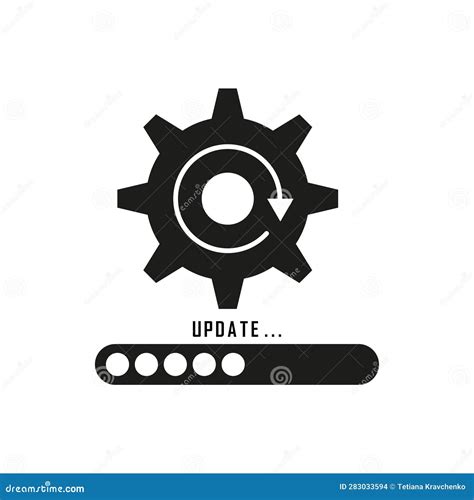 Update System Progress Upgrade Application Icon Loading Process Vector Illustration Eps 10
