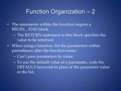 User Defined Functions Pptx