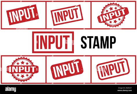 Input Rubber Stamp Set Vector Stock Vector Image And Art Alamy