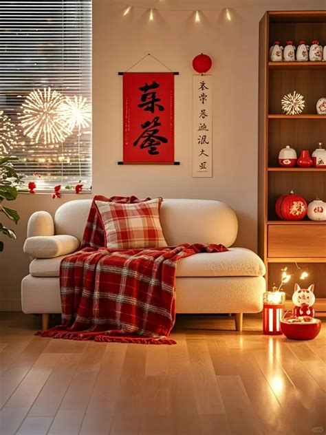 室内新年氛围感背景图（礼貌拿图） 小红书图片直播间背景图片素材 花瓣网