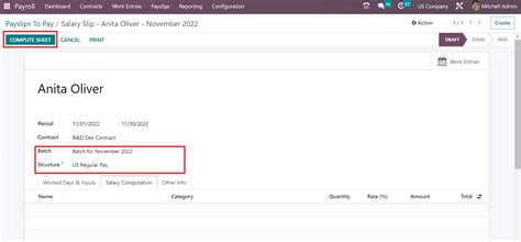 How To Setup Payslip For A Us Company Using Odoo 16 Payroll