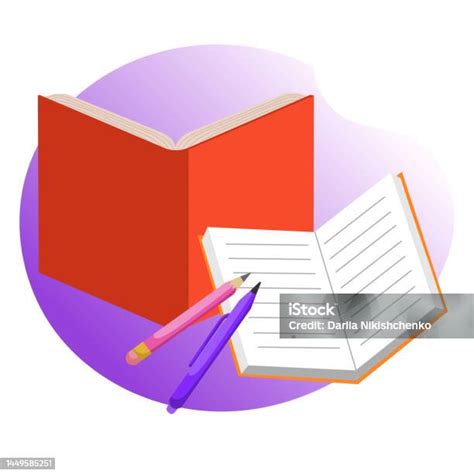 학습 세트 학용품 학생 도구 교과서 노트북 펜 연필 언어 코스 액세서리 개인 장식품에 대한 스톡 벡터 아트 및 기타 이미지 개인 장식품 개체 그룹 고등학교 이하