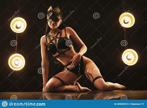 Woman In Studio Stock Image Image Of Sexual Glamour