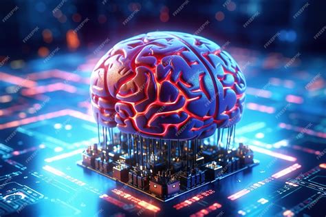 Технологическая и инженерная концепция искусственный интеллект ии машинное обучение большие