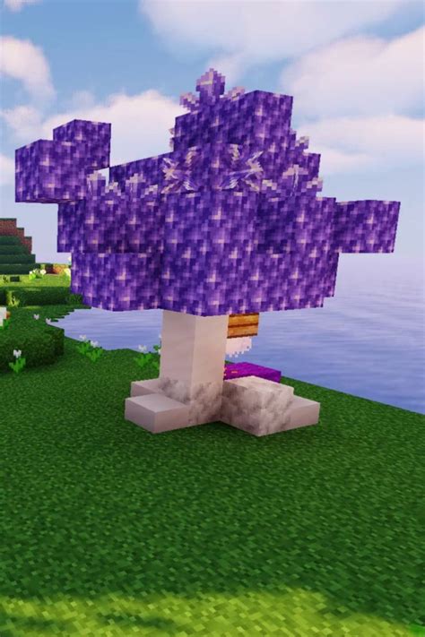Minecraft Amethyst Tree In 2022 Minecraft Designs Minecraft Amethyst