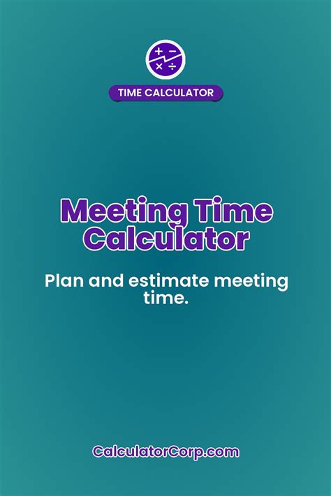 Meeting Time Calculator