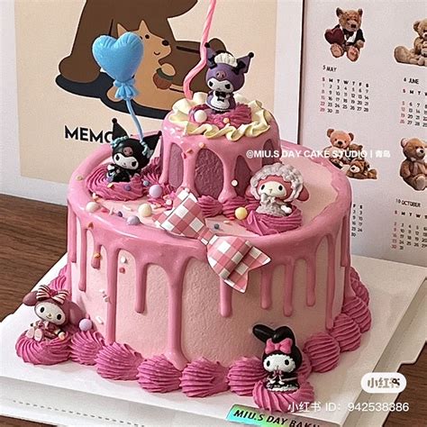 11 Kuromi Cake Ideas To Save Today Hello Kitty Cake Pretty Birthday