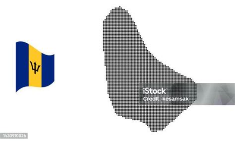 바베이도스 지도 및 플래그 플랫 아이콘 기호 벡터 일러스트 레이 션 0명에 대한 스톡 벡터 아트 및 기타 이미지 0명 개념 결심 Istock