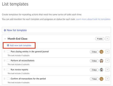 Create Task Template Redbooth Help