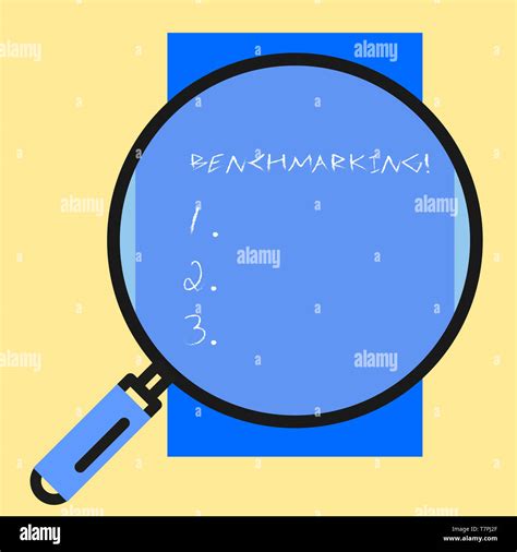 Conceptual Hand Writing Showing Benchmarking Concept Meaning Evaluate Something By Comparison