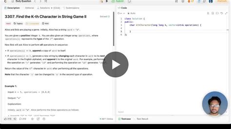 🔄 Leetcode Daily Find The K Th Character In String Game Ii Sajeeb