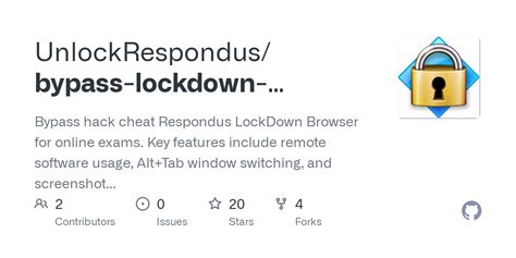 Github Unlockrespondusbypass Lockdown Browser Bypass Hack Cheat
