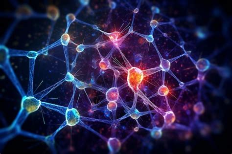 Premium Ai Image Atomic Neural Network Structure In The Brain Generative Ai