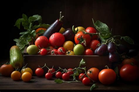 Premium Ai Image Fruits And Vegetables Generative Ai