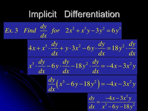 Ppt Implicit Differentiation Powerpoint Presentation Free Download