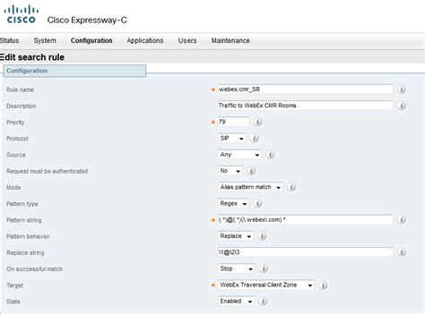 UC Valley Cisco CMR Expressway Configuration