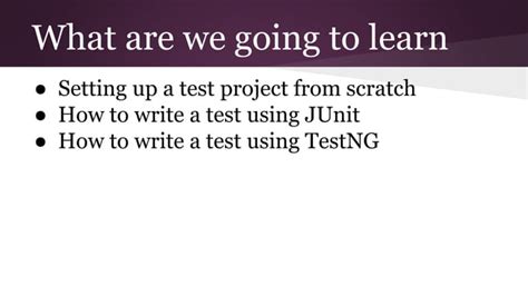 Intro To Java Test Frameworks Ppt