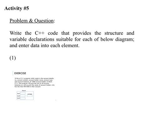 Activity Problem Question Write The C Code Chegg