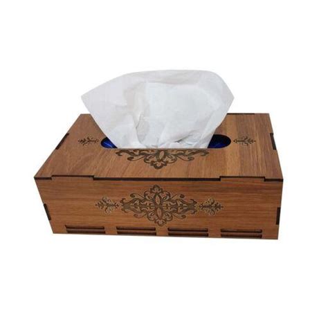 خرید و قیمت جعبه دستمال کاغذی کشویی 200 برگ اقتصادی ام دی اف 3 میل با کد C 6 از غرفه مجموعه