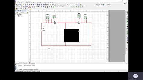 Wiring And Simulating A Schematic In Multisim Youtube
