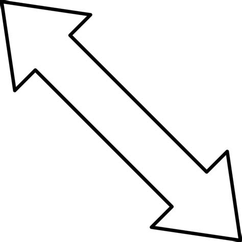 diagonal way arrow black outline icon 25094032 vector art at vecteezy