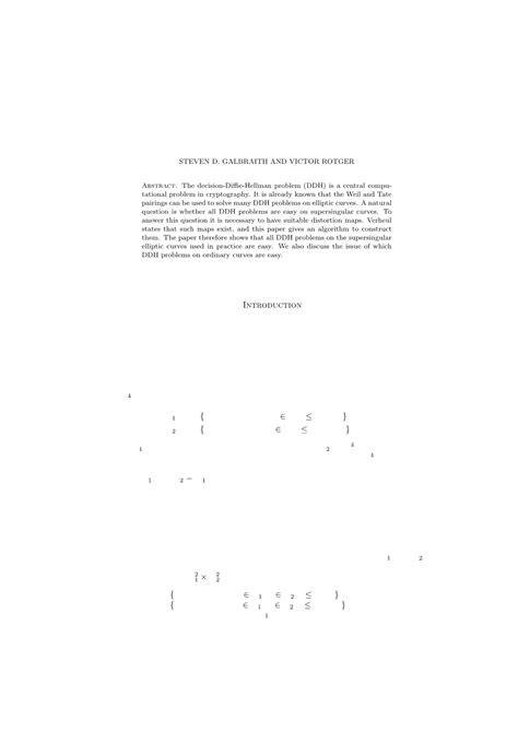 Easy Decision Diffie Hellman Groups Docslib