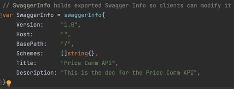 Swaggo Generates Swaggerinfo Var In Mac But It Generates Swaggerinfo