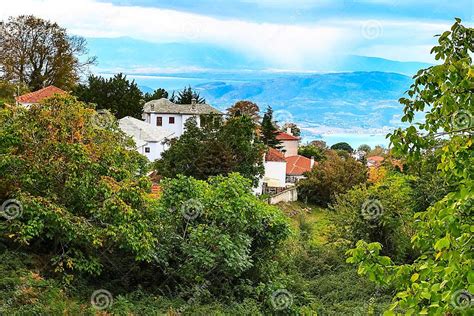 Aerial View Of Village In Pelion Greece Stock Image Image Of Nature