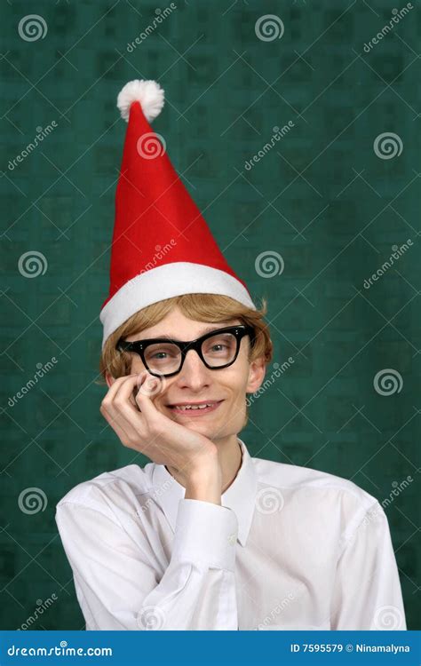 Ho Ho Ho Stock Image Image Of Nerd Green Cute Goofy 7595579