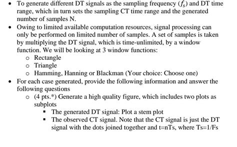 to generate different dt signals as the sampling