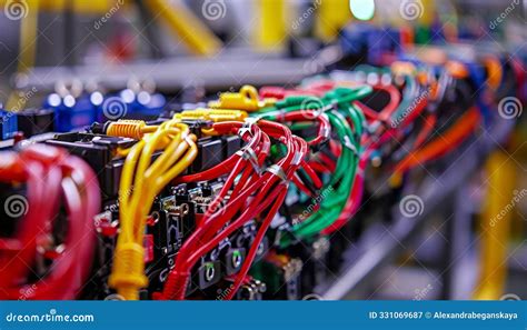 Industrial Automation Control Wiring And Circuit Boards Stock Illustration Illustration Of