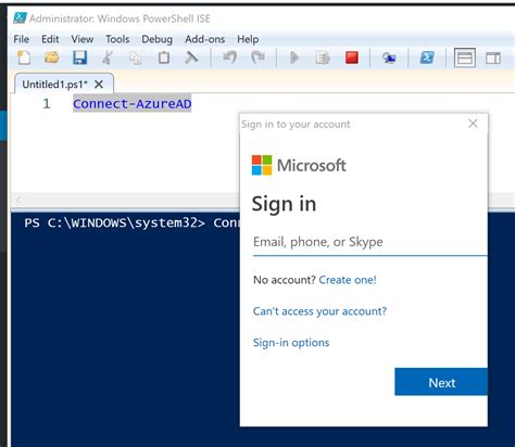 Anschluss An Azure Ad über Azuread For Graph Modul Oder Msol M365 And Azure