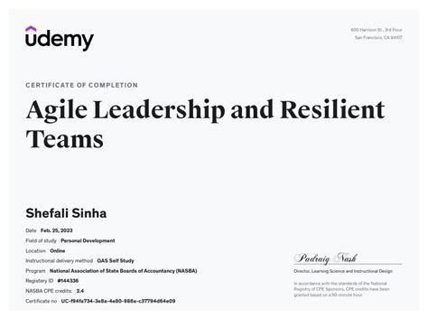 Learningprogress Agileleadership Agilecoach Nasba Shefali S